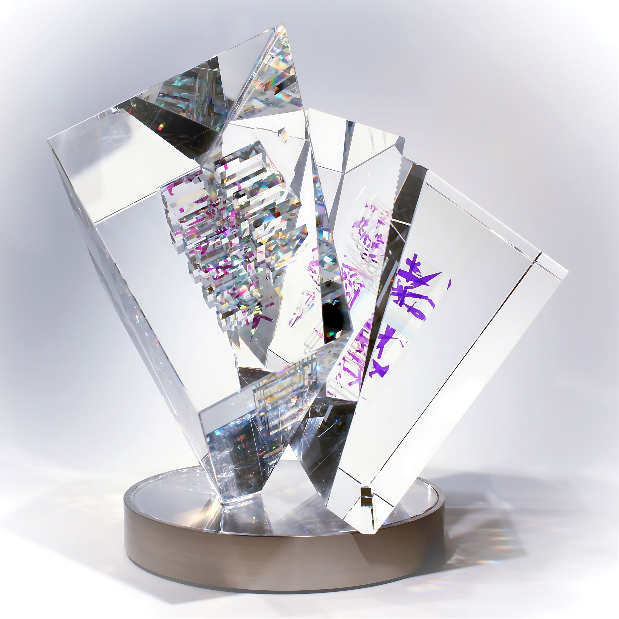 Birds/Bamboo I Cube - Toland Sand · Glass Studio