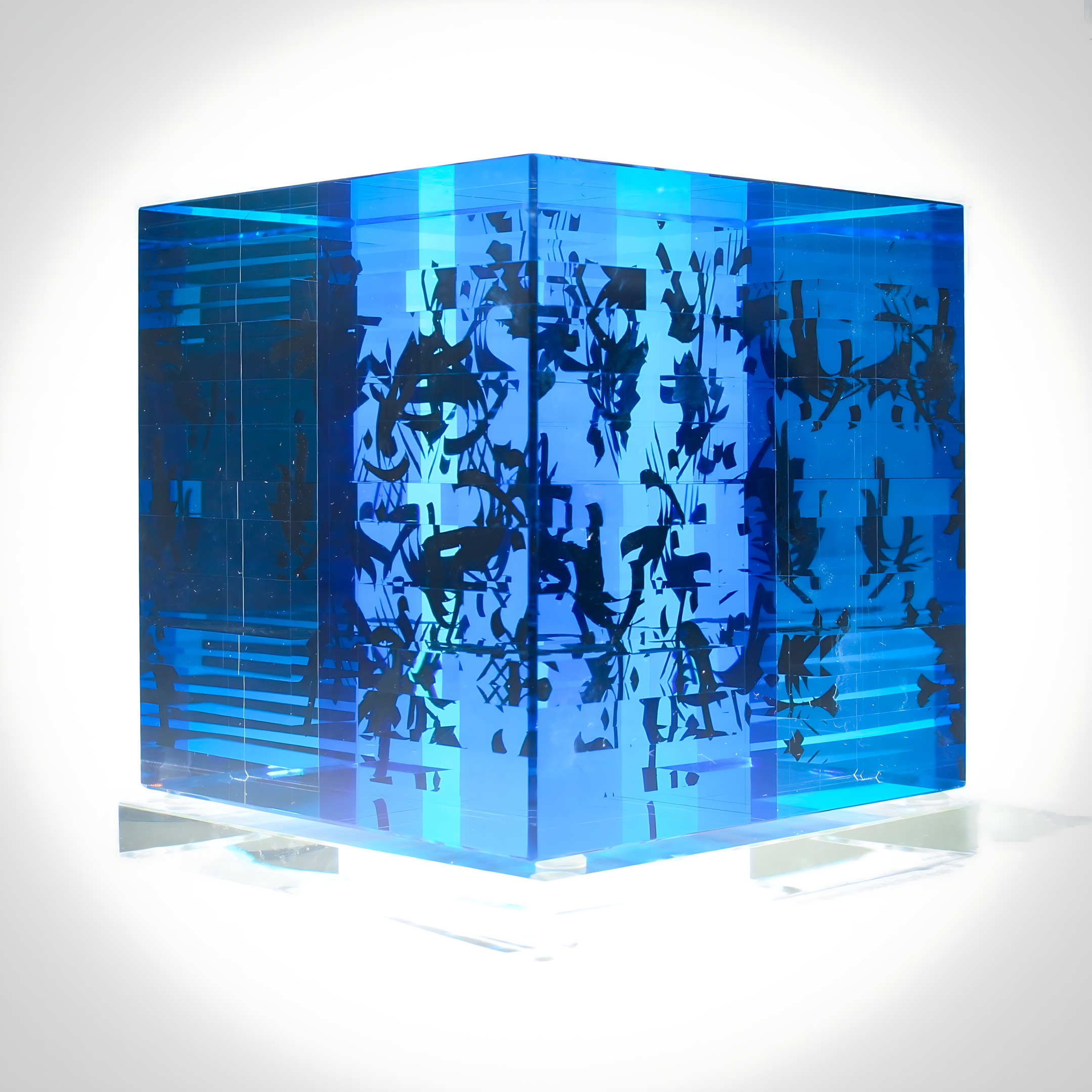 Blue Muse Cube - Toland Sand · Glass Studio